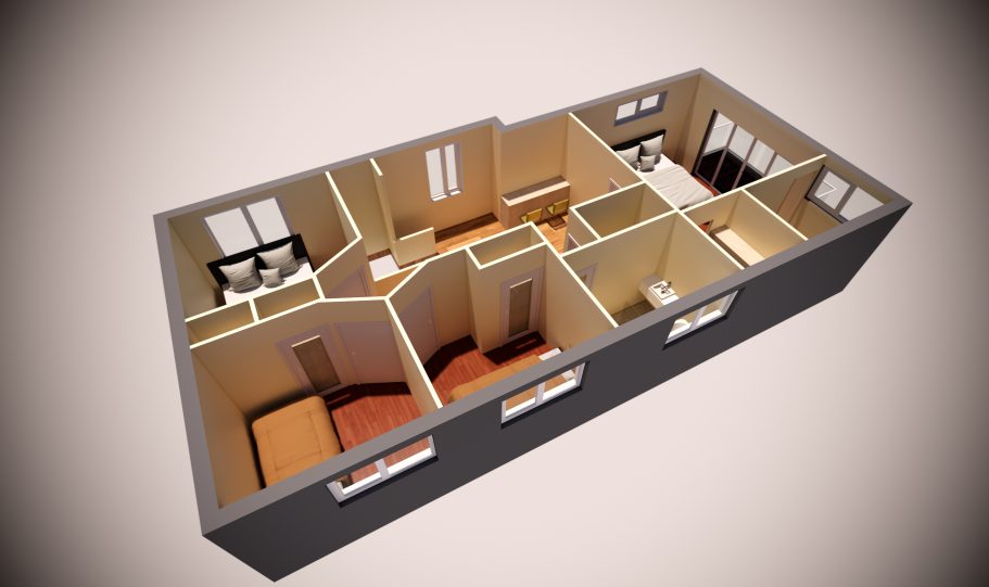 Two Storey Kit Home – Plan 299 198.78m2 - Spark Homes