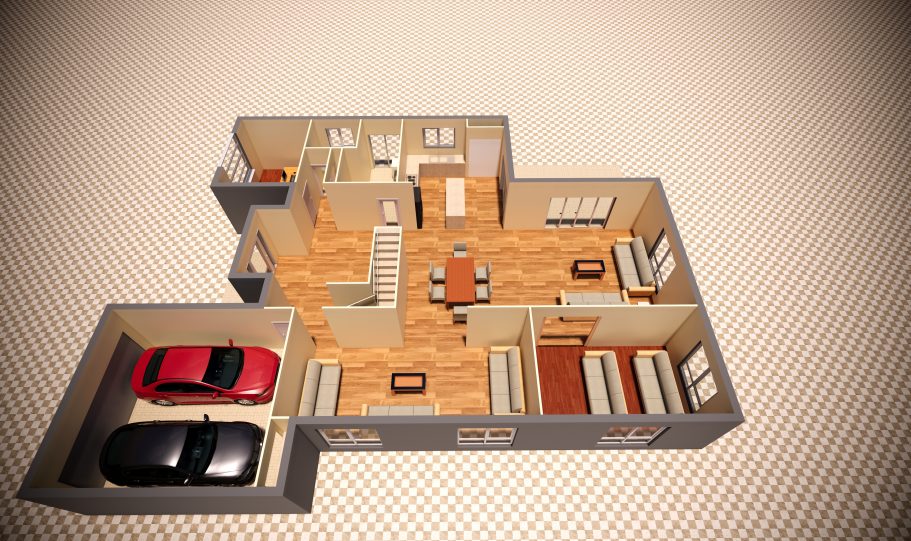 Two Storey Kit Home – Plan 423 423m2 - Spark Homes