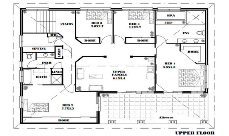Two Storey Kit Home - Plan 280 LH 367m2 | Spark Homes