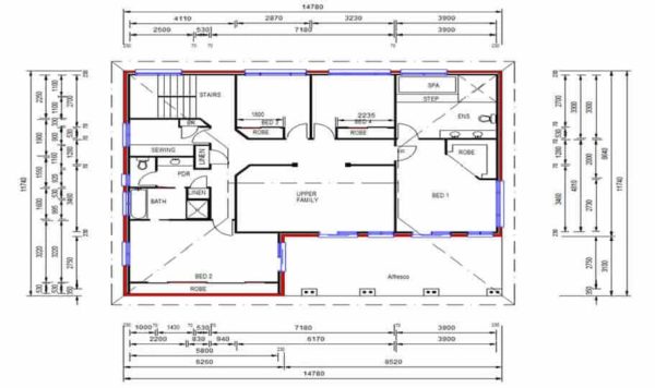Two Storey Kit Home - Plan 280 LH 367m2 | Spark Homes